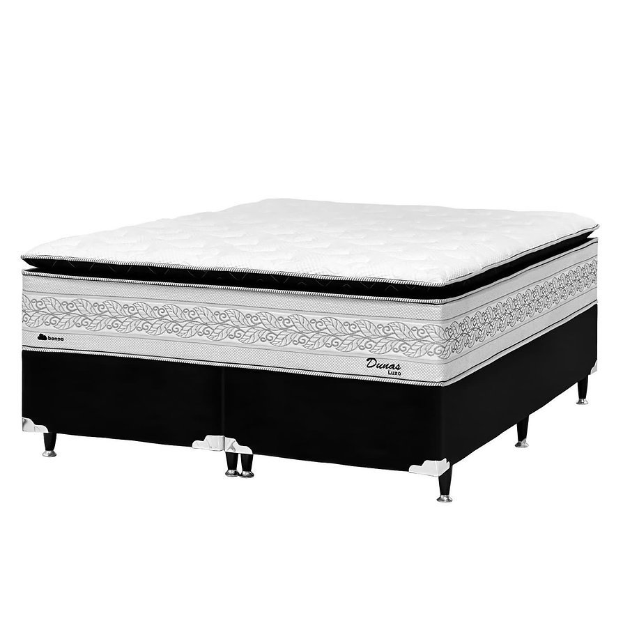 Cama Box Queen Dunas Luxo (158x198x33) - Bonno Colchoes | MadeiraMadeira