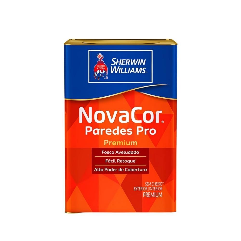 Tinta Acrilica Novacor Paredes Pro 18l Branco Fosco | MadeiraMadeira