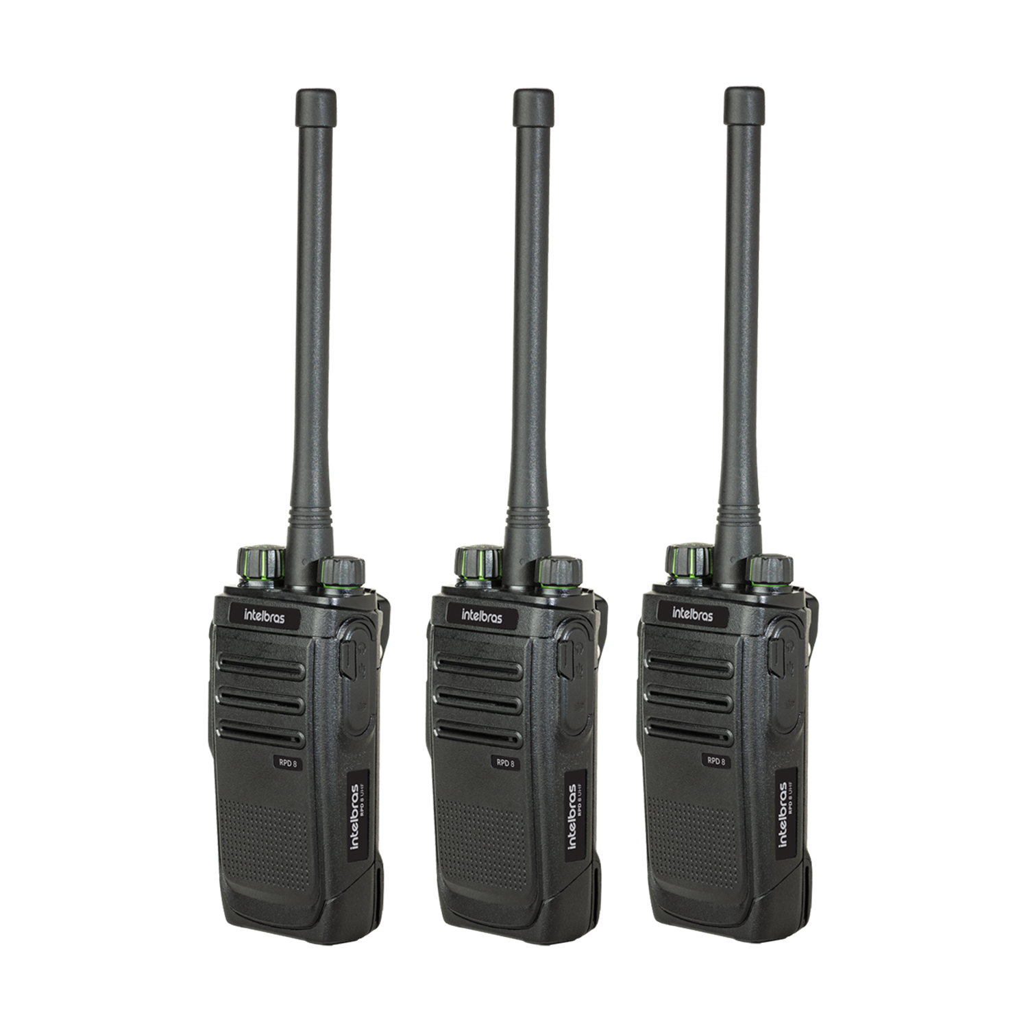 3x Radiocomunicador Profissional Intelbras Rpd8 Vhf 5 Watts ...