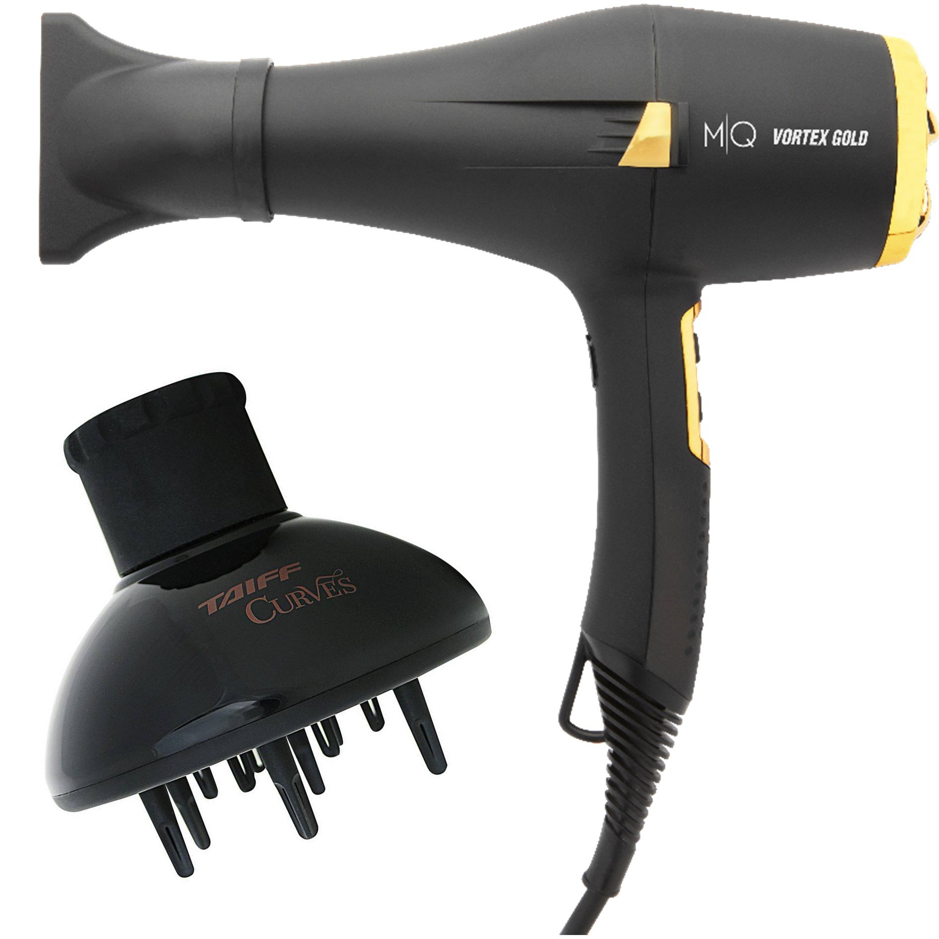 KIT - SECADOR DE CABELO PROFISSIONAL MQ VORTEX GOLD 2400W 220V ...