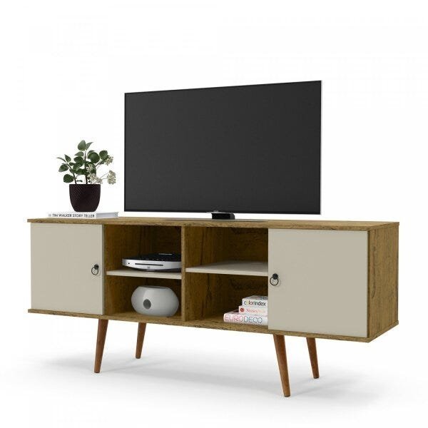 Rack para TV até 47 Polegadas Retrô Estrela Patrimar Móveis ...