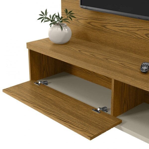 Painel para TV até 52 Polegadas com LED e Espelho 1 Porta Paris ...