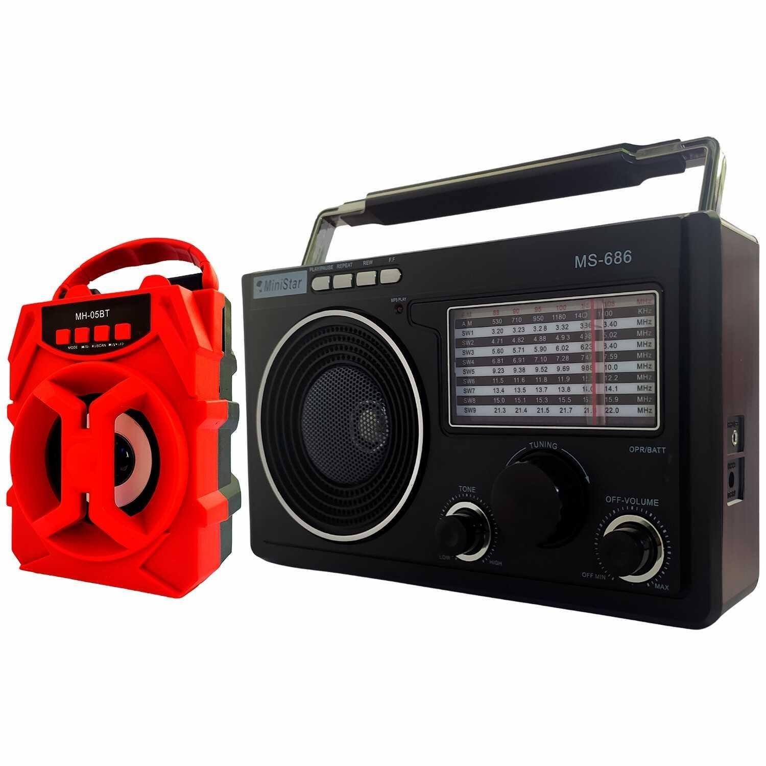 Rádio Retro Am Fm Portátil Usb Pendrive Cartão Micro Sd | MadeiraMadeira