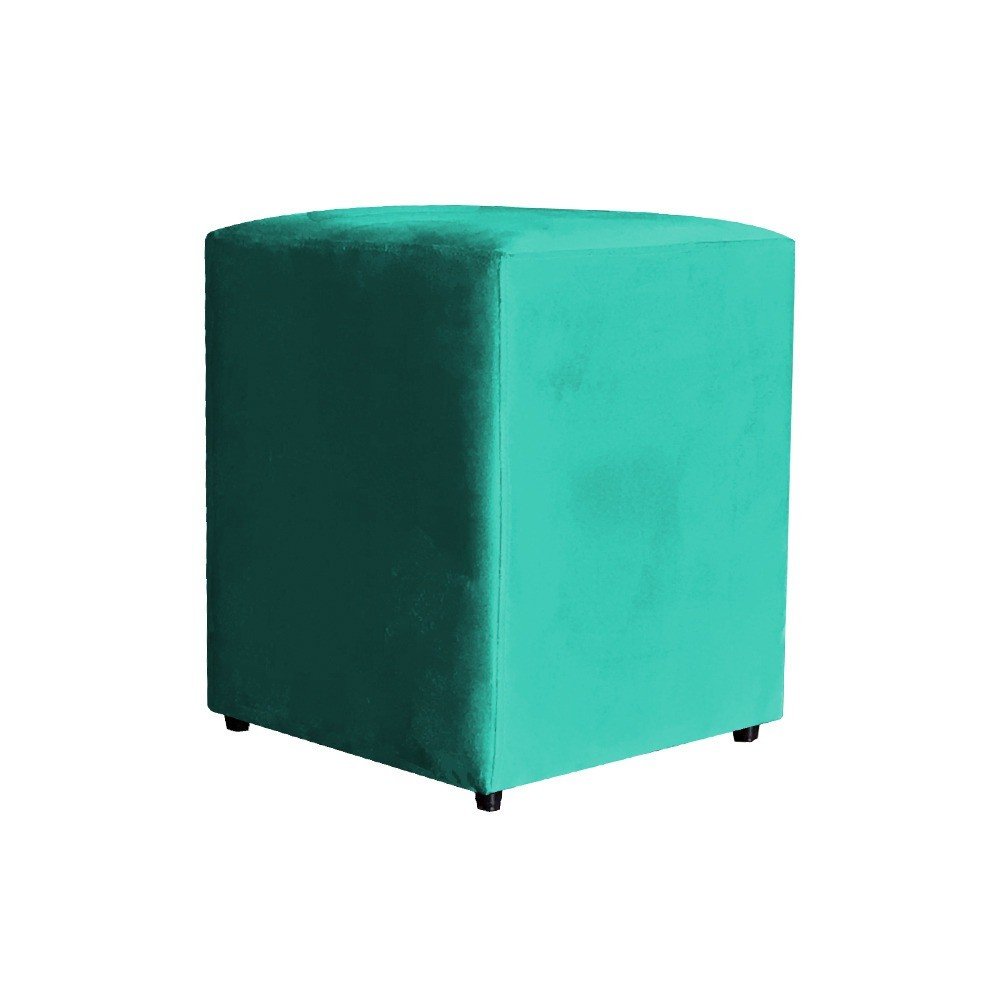 Puff quadrado suede RAFA DECOR | MadeiraMadeira