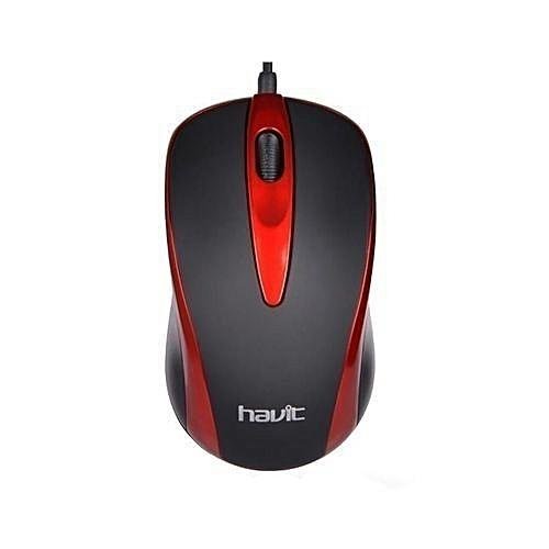 Mouse Havit HV-MS871-R 1200DPI USB Red | MadeiraMadeira