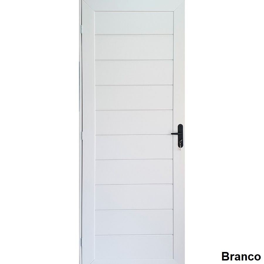 Porta Montada de Pvc Fortplast 210x80cm Esquerda | MadeiraMadeira