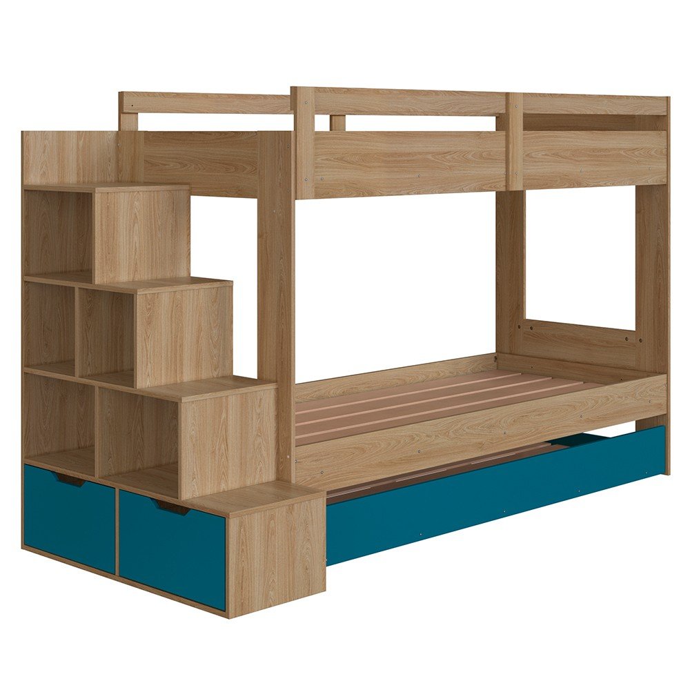 Treliche Infantil com Escada e Nichos Infix C06 Aveiro/azul - Mpozenato ...