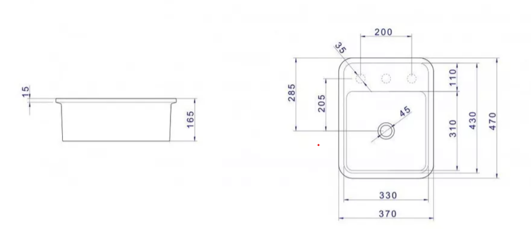 Cuba Embutir Retangular com Mesa Branco Deca Branco | MadeiraMadeira