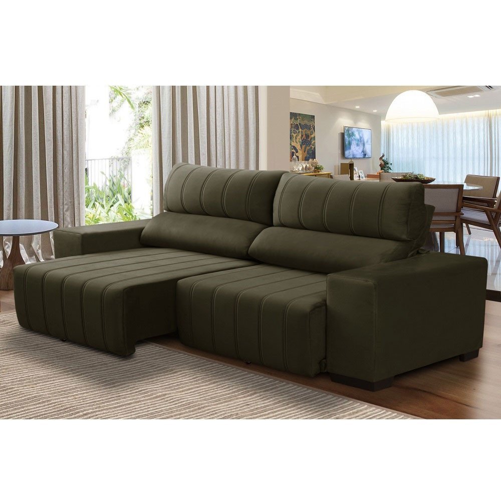 Sofá Lucca L8/879 Retrátil e Reclinável Jandaia | MadeiraMadeira