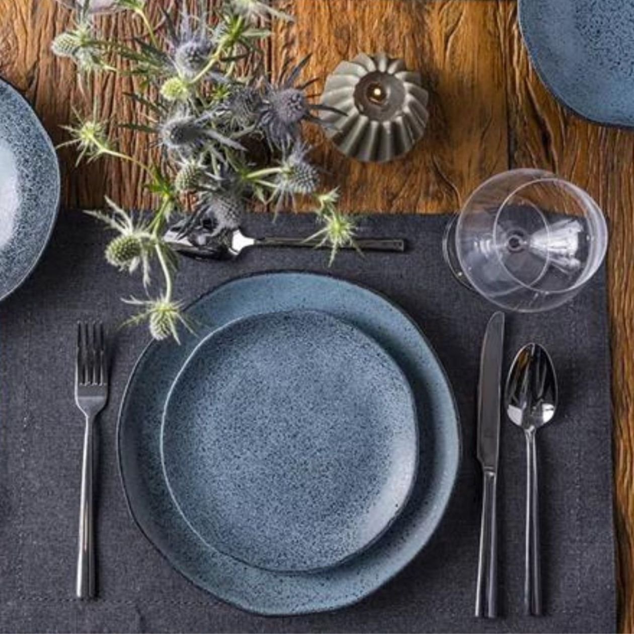 Prato Sobremesa Petroleo Orgânico Stoneware Porto Brasil KIT COM 6 ...