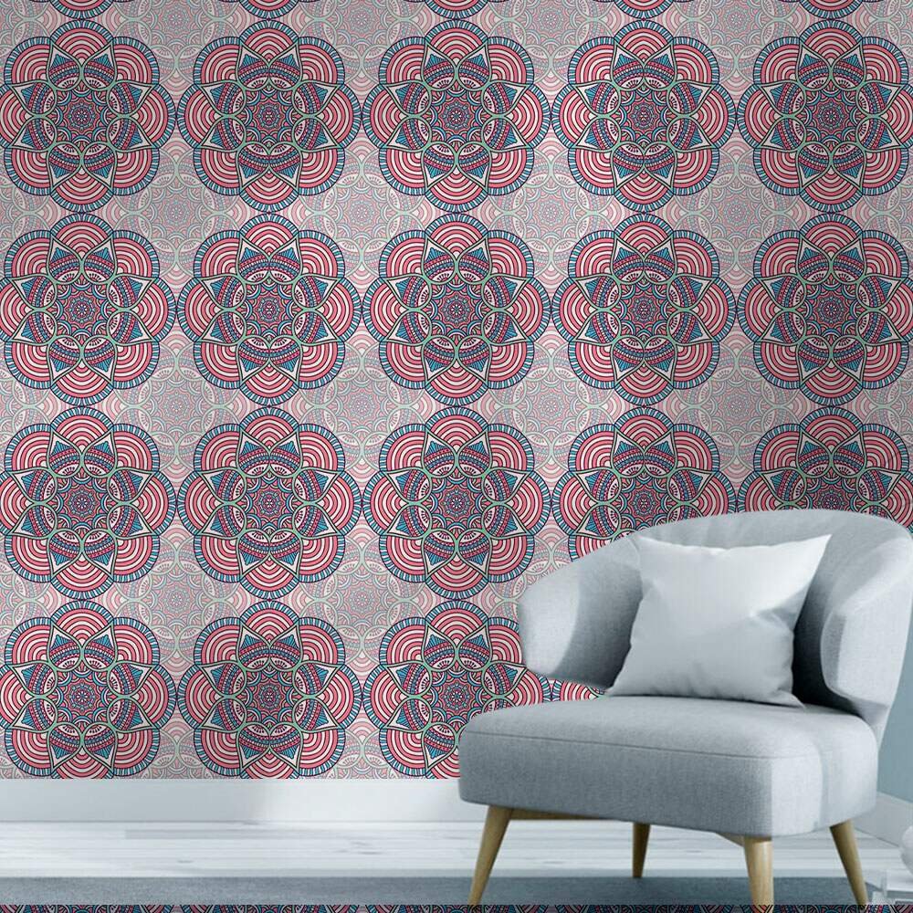 Papel de Parede Floral Mod - 344 Mandalas-60x300cm | MadeiraMadeira