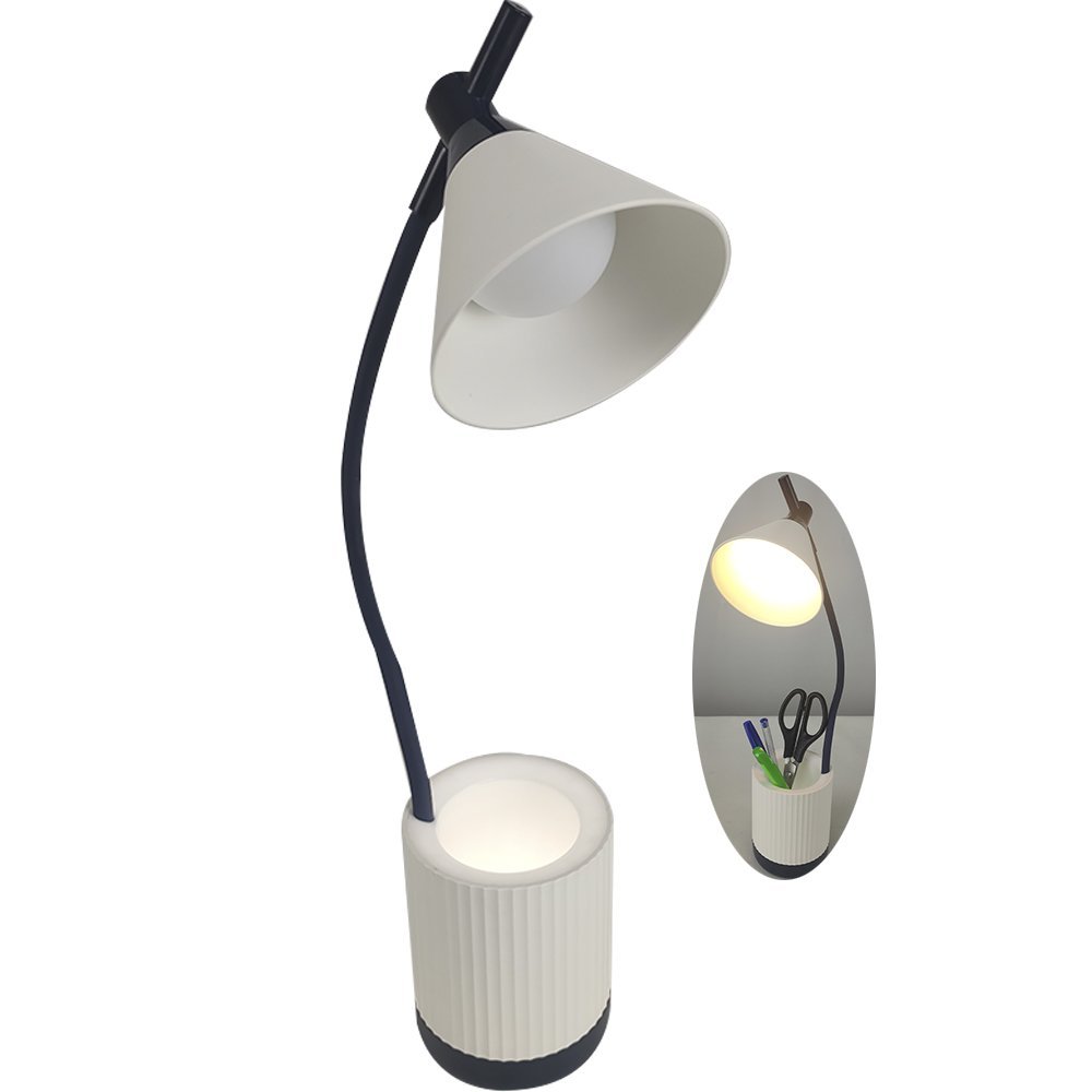 Luminaria de Mesa Iluminado Touch Abajur Led Porta Objetos Flexivel ...