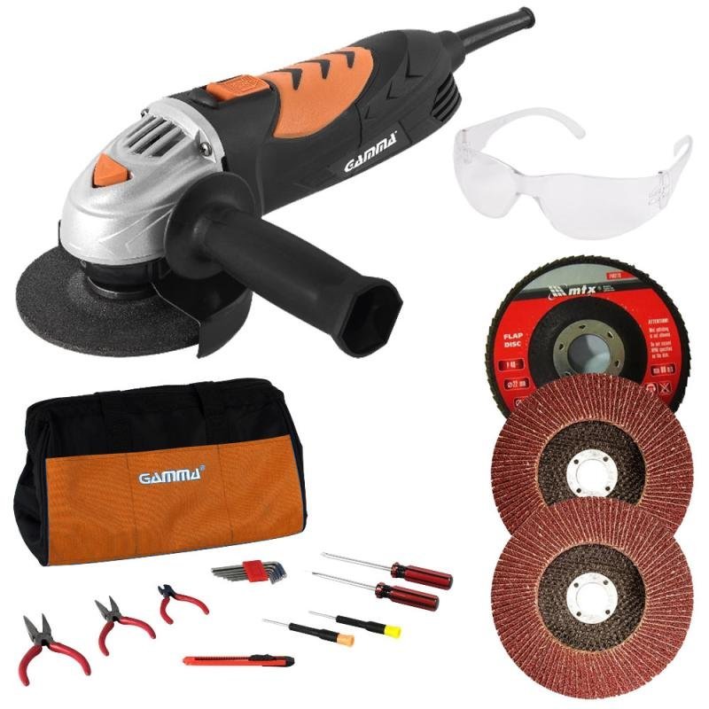 Esmerilhadeira Angular 4 1/2 Pol 710w Hg052kbr2 (220v) C/ Kit 19 Peças ...