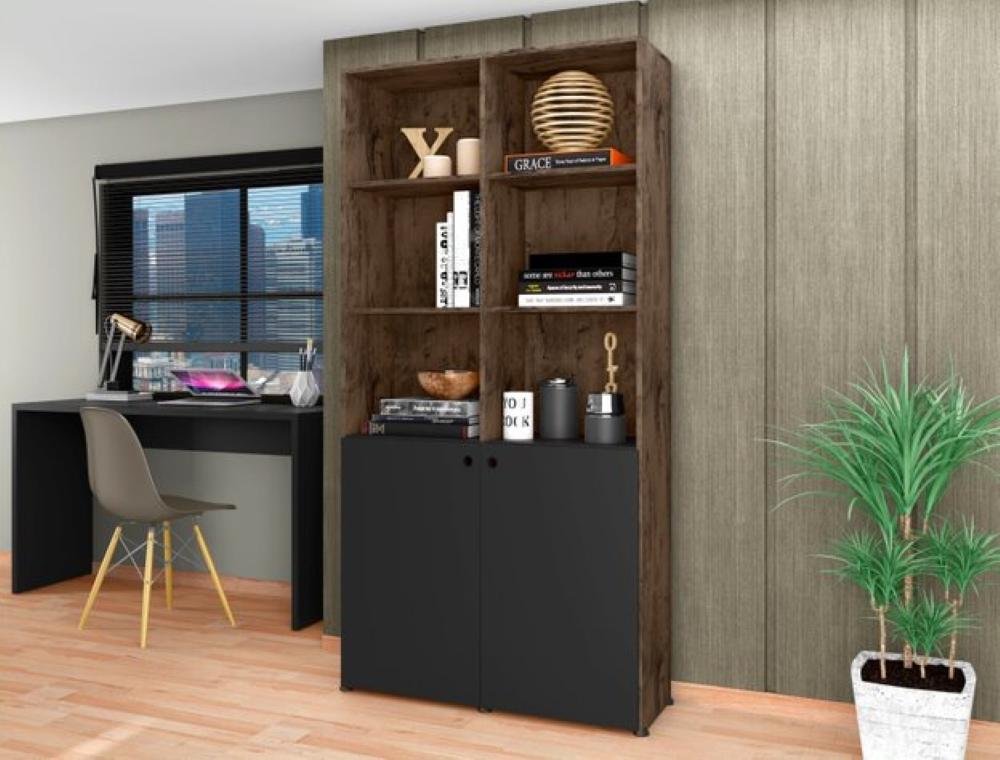 Estante Livreiro Hungria Castani Brienza | MadeiraMadeira