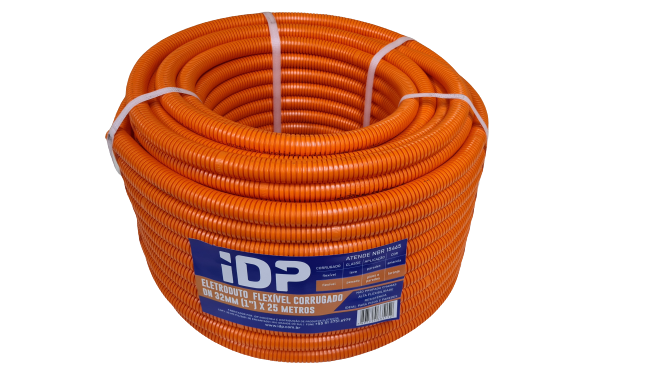 Conduíte Corrugado Laranja 1 Polegada Rolo 25 Metros – Alta Resistência ...