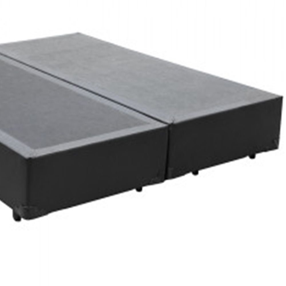 Base Box Queen Bipartido Sintético Cinza | MadeiraMadeira