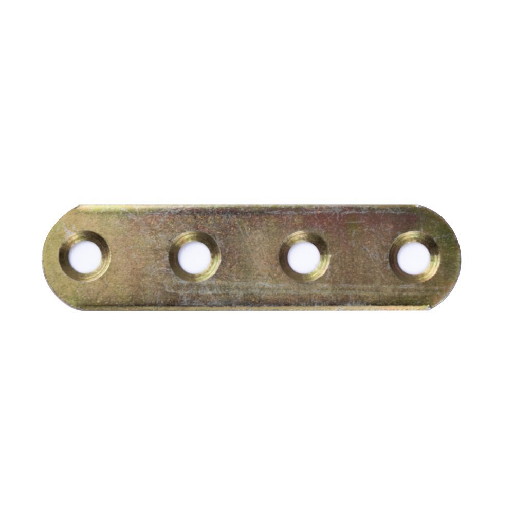 Kit 60 Chapas Zincada 4 Furos 76 X 20 Mm | MadeiraMadeira