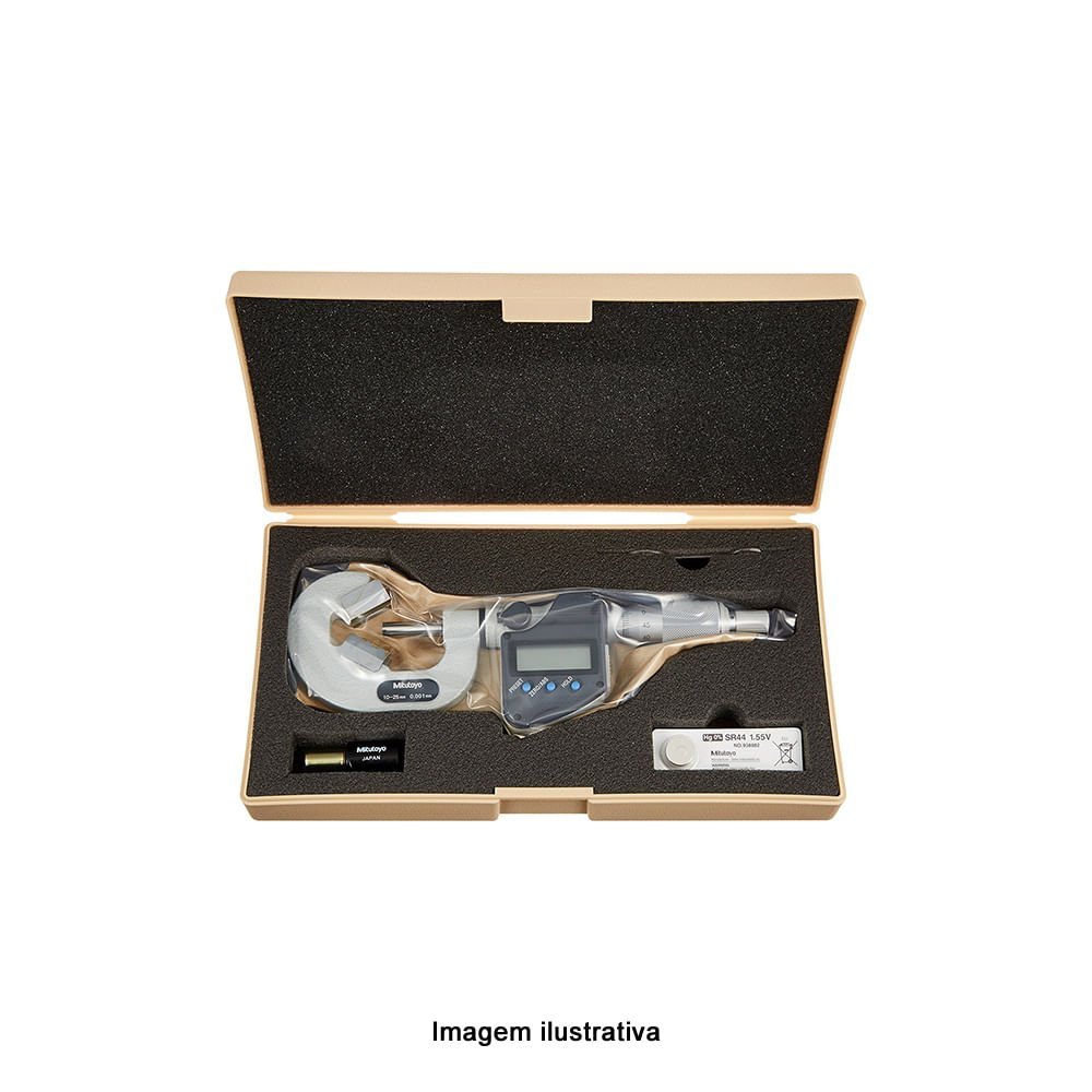 Micrômetro Externo Digital com Batente em V 10 - 25mm x 0,001mm ...