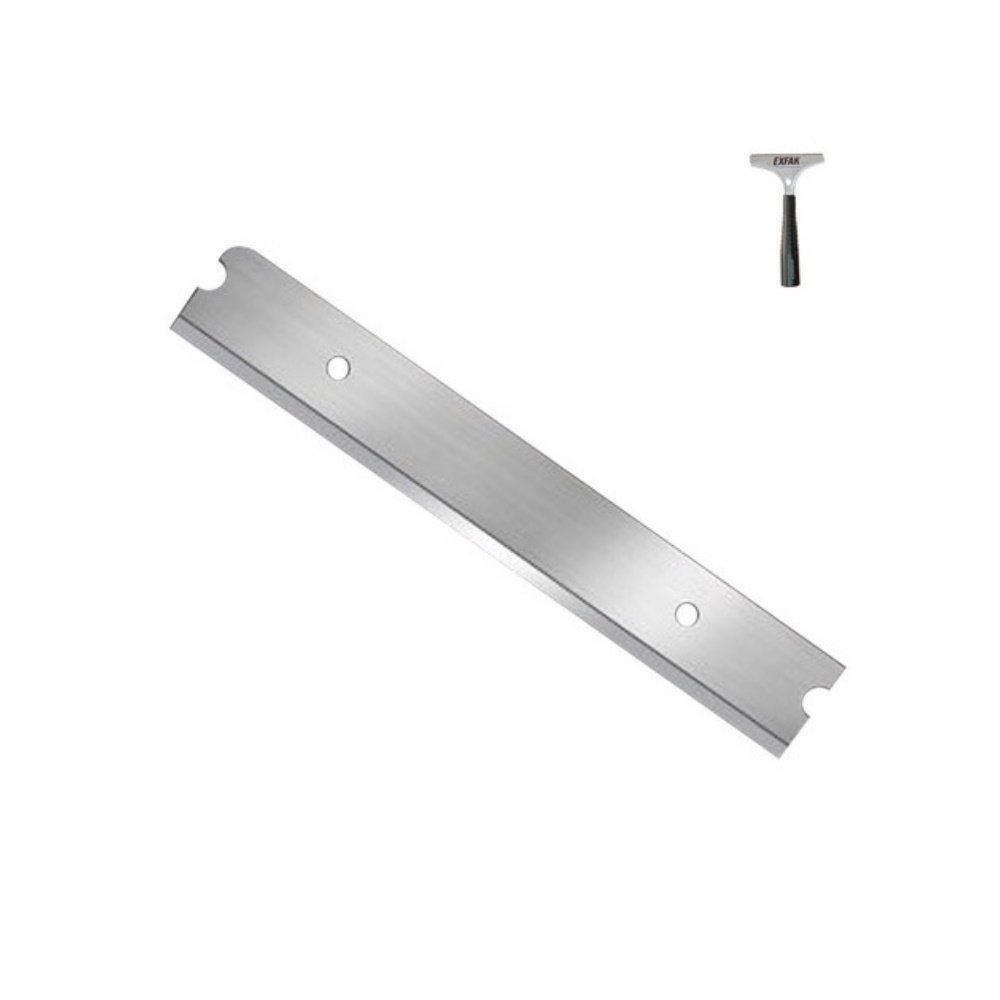 Lâmina Exfak para Raspador de Vidro Inox 150mm Maior - 01 Unidade ...
