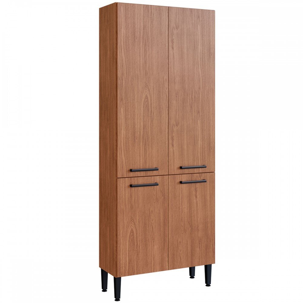 Paneleiro Duplo Giovanna 4 Portas Freijó/preto - Irm Móveis ...