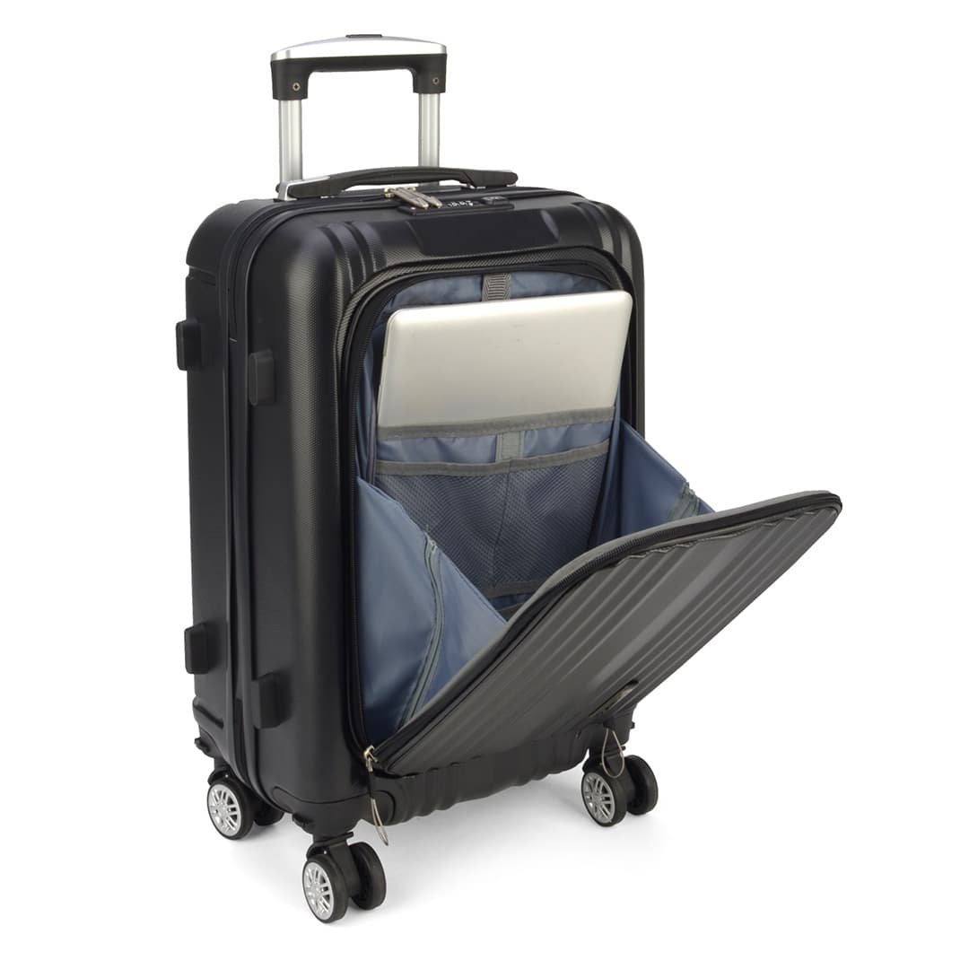 Mala de Viagem Pequena Porta Notbook Argos Preto POLO KING | MadeiraMadeira