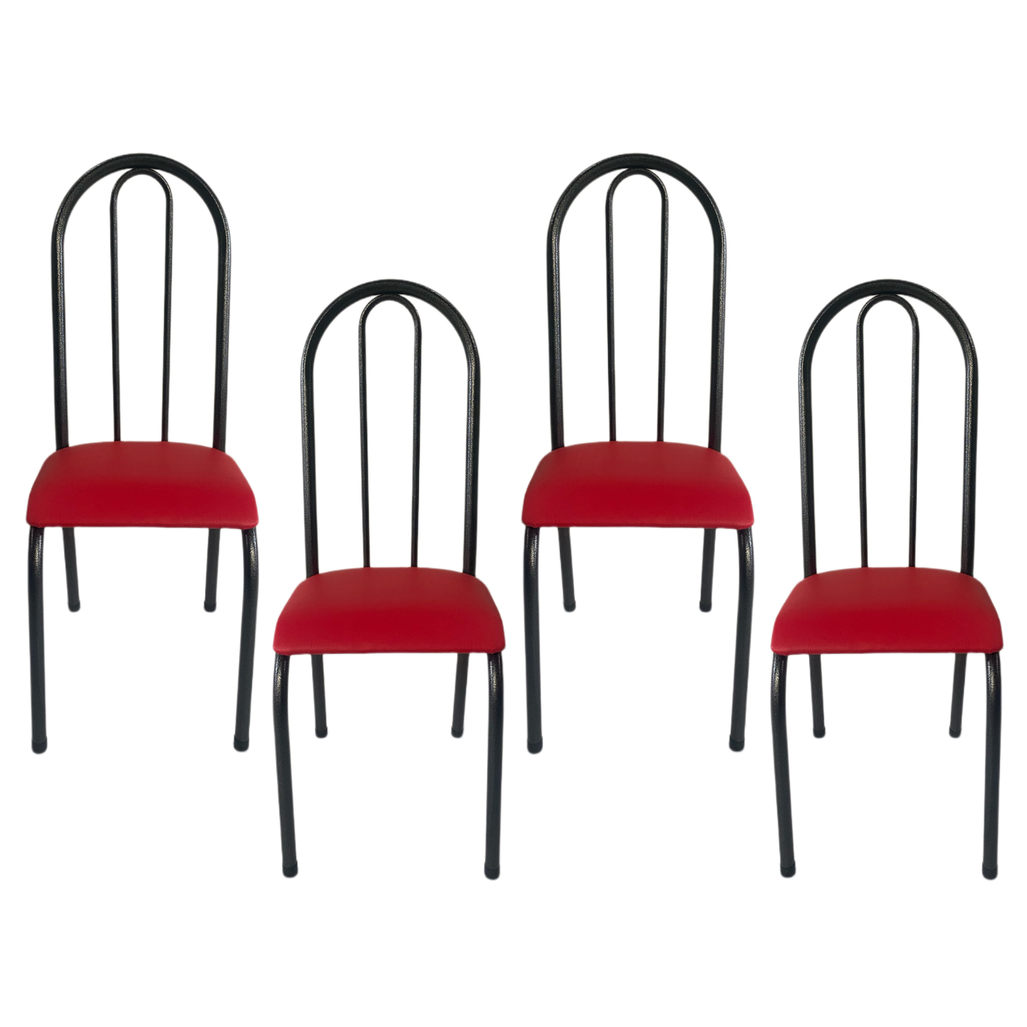 Cadeira Cozinha Tubolar Requinte Sala Mesa Jantar Aço Junco ...