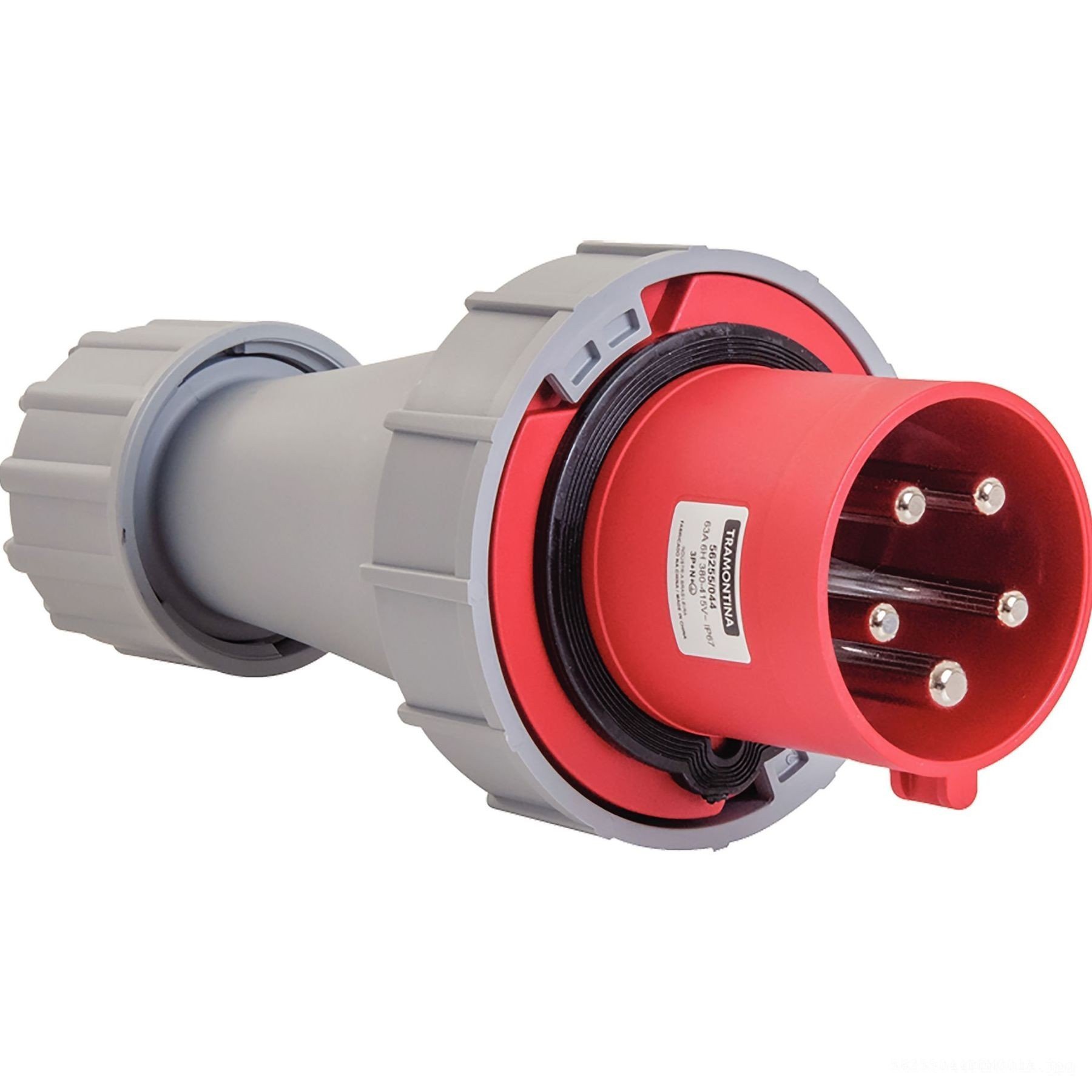 Plugue Móvel Industrial 3P+N+T 63 A 380-415 Vca 6 H Tramontina ...