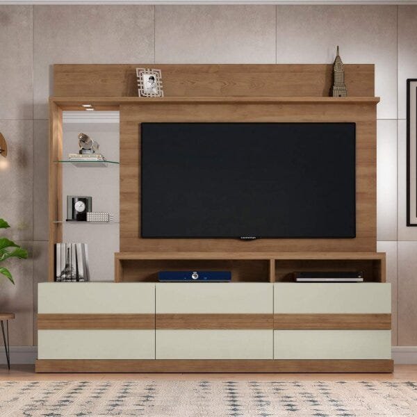 Estante Home para TV até 65 Polegadas Hórus Caemmun | MadeiraMadeira
