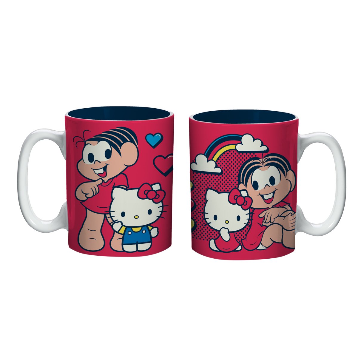 MONICA HELLO KITTY GARRAFA SQUEEZE E MINI CANECA PORCELANA | MadeiraMadeira