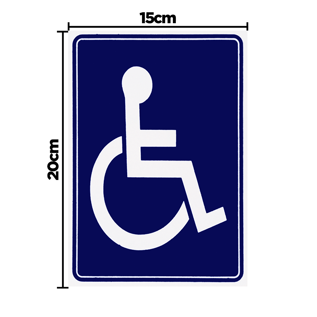 Combo 6 Placas De Sinalização Cadeirante 15x20 Acesso - P-29 F9e ...