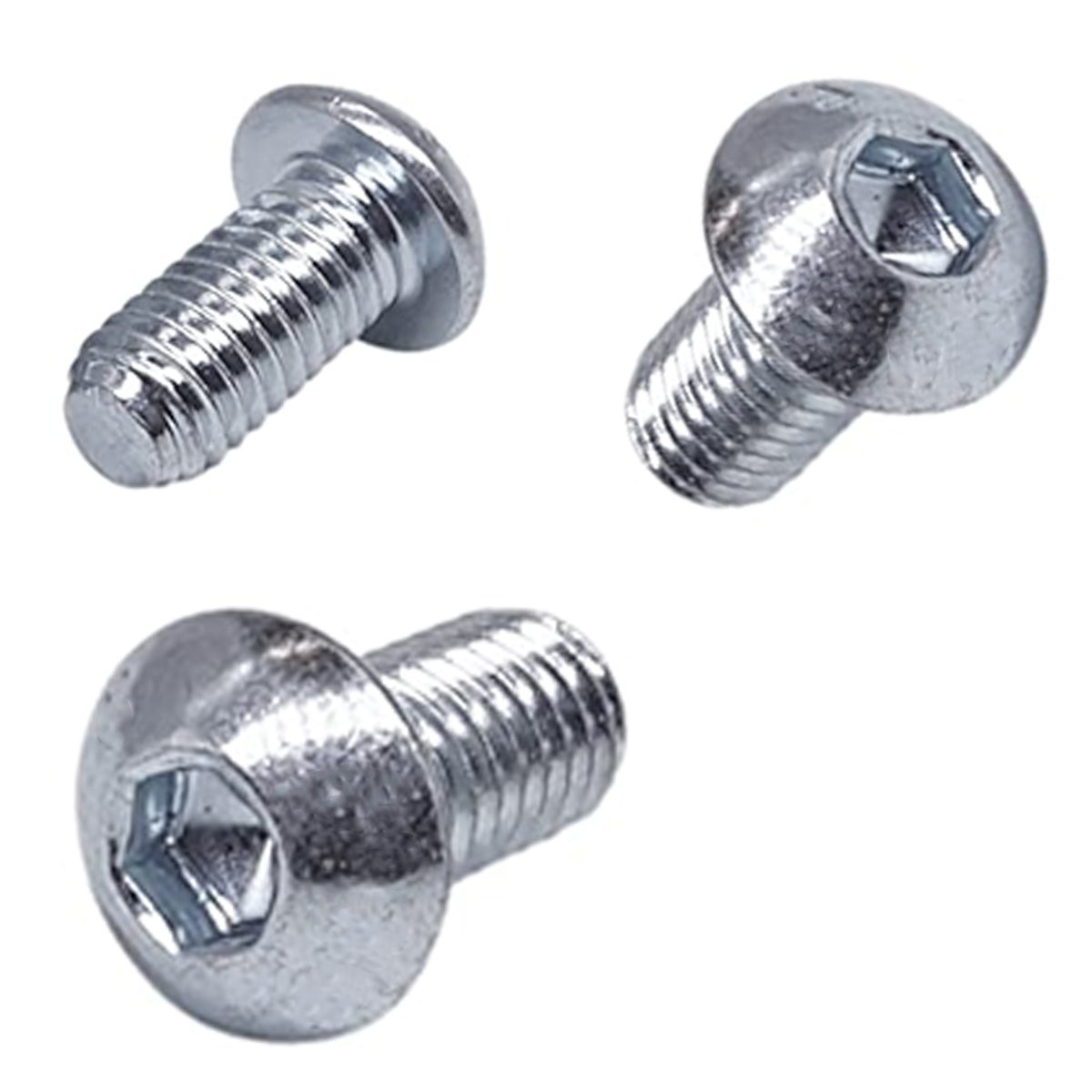 Parafuso Sextavado M4 X 12 C. Abaulada Zinco Branco - 500pçs ...