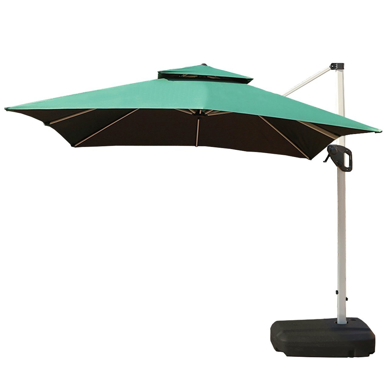 Ombrelone Guarda Sol Noronha Premium Alumínio 2,5 x 2,5 C/ Base em 100L ...