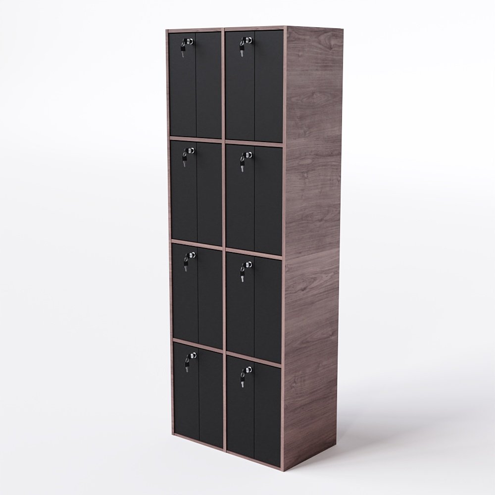 Armário Locker Guarda Volumes 8 Portas com Chave | MadeiraMadeira