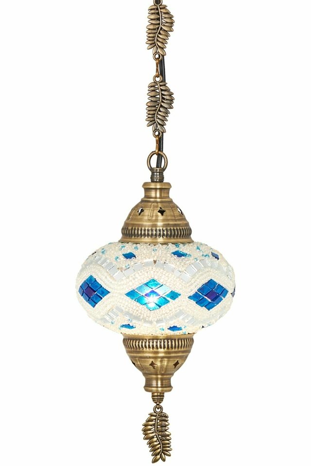 Lustre De Mosaico Turco Autêntico - Bleu&White Love XD7001 BW ...