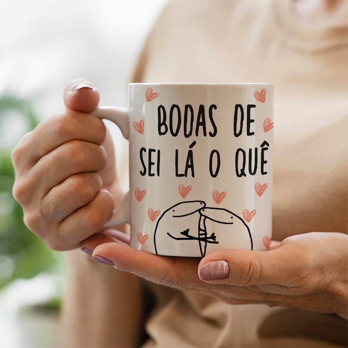 Caneca flork bodas de sei la o que | MadeiraMadeira