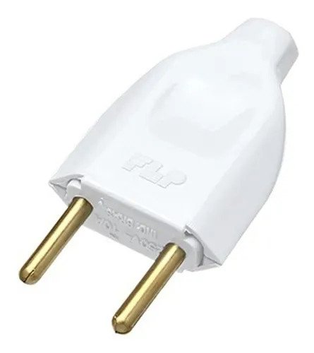 Plug Macho 2P-10A - KIT 20 UNI | MadeiraMadeira