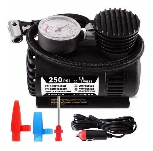 Mini Compressor Automotivo 12v 250 PSI KP-TC08 Kapbom | MadeiraMadeira