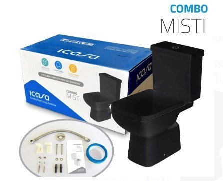 Kit Combo Icasa Misti Acoplada Preto Matte Fosco E-commerce ...