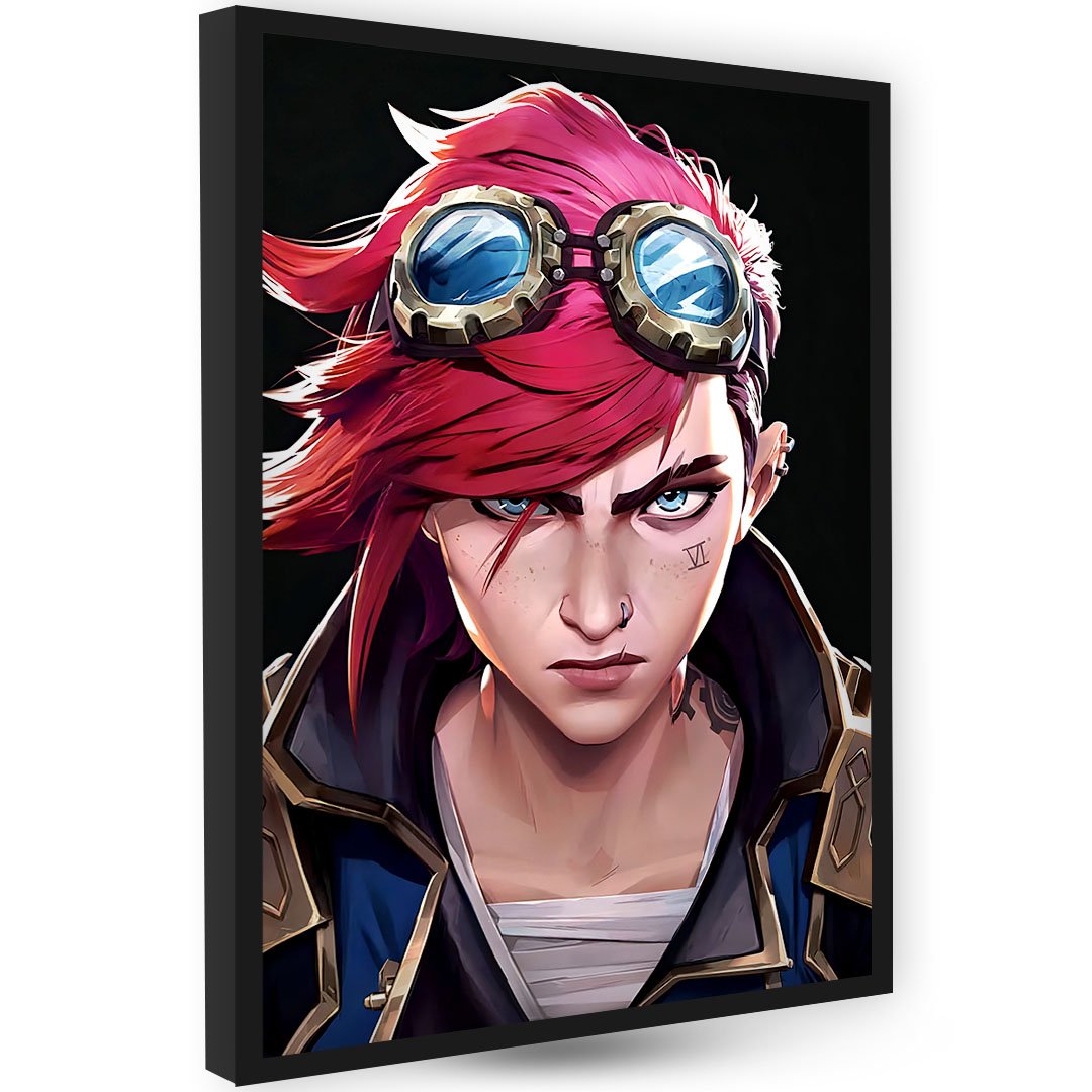 Quadro Decoração Quarto Criativo Serie Arcane Personagem Vi ...