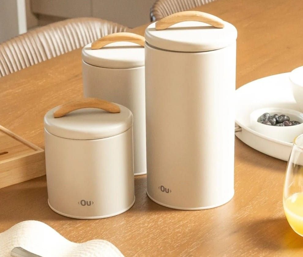 Porta Condimentos Sense 1,3l Bege ou | MadeiraMadeira