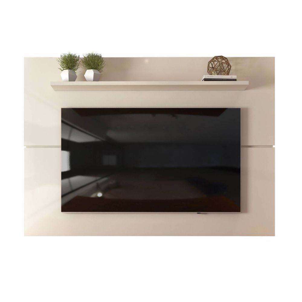 Painel Suspenso para TV até 70 Polegadas Dala Creme | MadeiraMadeira