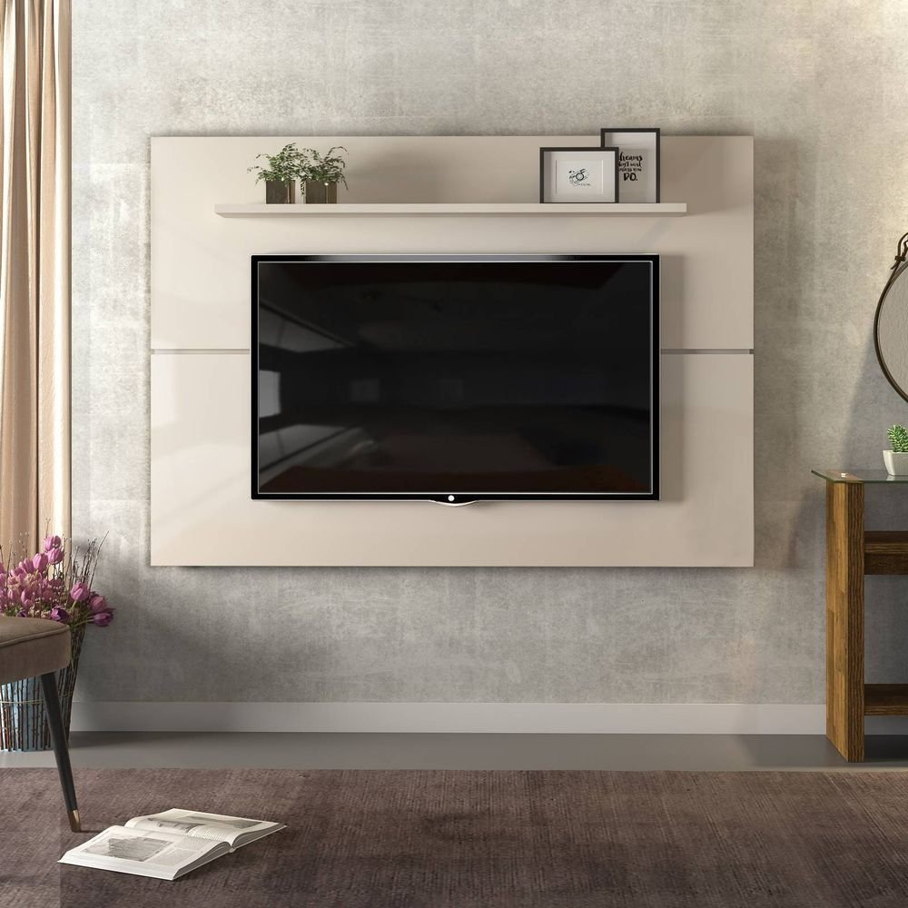 Painel Suspenso para TV até 70 Polegadas Dala Creme | MadeiraMadeira