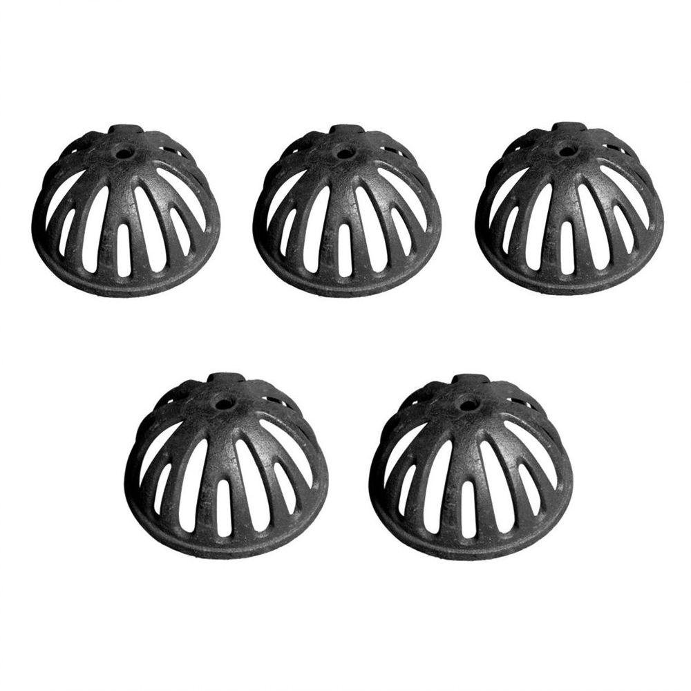 Kit 5 Ralos Semi Esférico Tipo Abacaxi 75mm Diâmetro 3 Pol | MadeiraMadeira