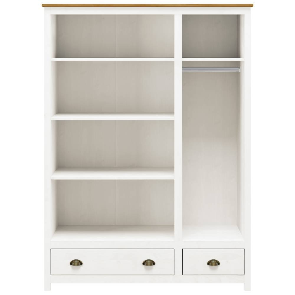 Guarda-Roupa Solteiro 6 Portas e 2 Gavetas com Maleiro em Madeira ...