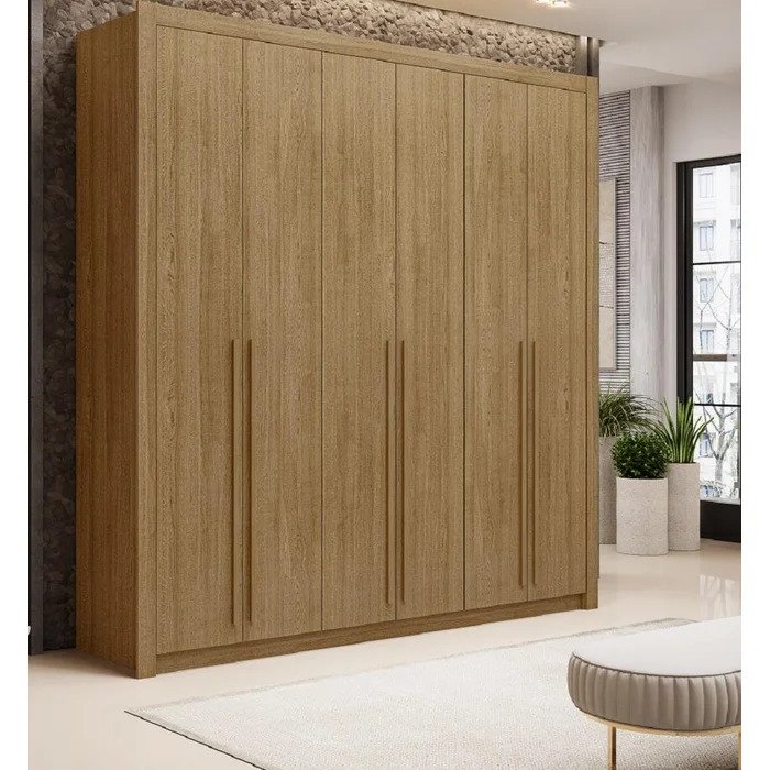 Guarda Roupas Casal Dubai 6 Portas 3 Gavetas 100%mdf - Vila Rica ...