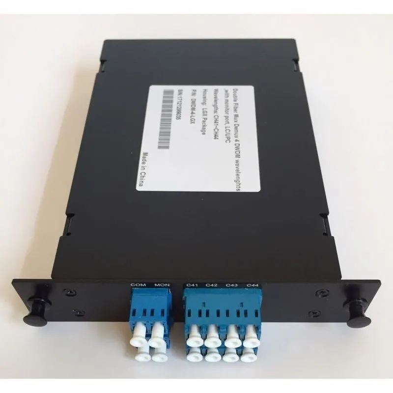 Módulo Mux Demux Dwdm 100g. 4 Canais. Fibra Dupla. Conector Lc Upc ...