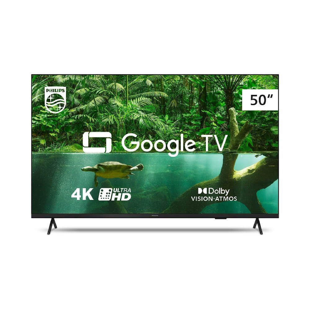 Smart TV 50” Philips 4K DLED 50PUG7408/78 Preto Bivolt | MadeiraMadeira