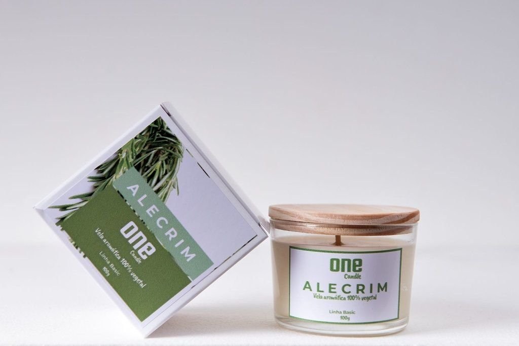 Vela Aromática Alecrim Linha Basic 100g | MadeiraMadeira