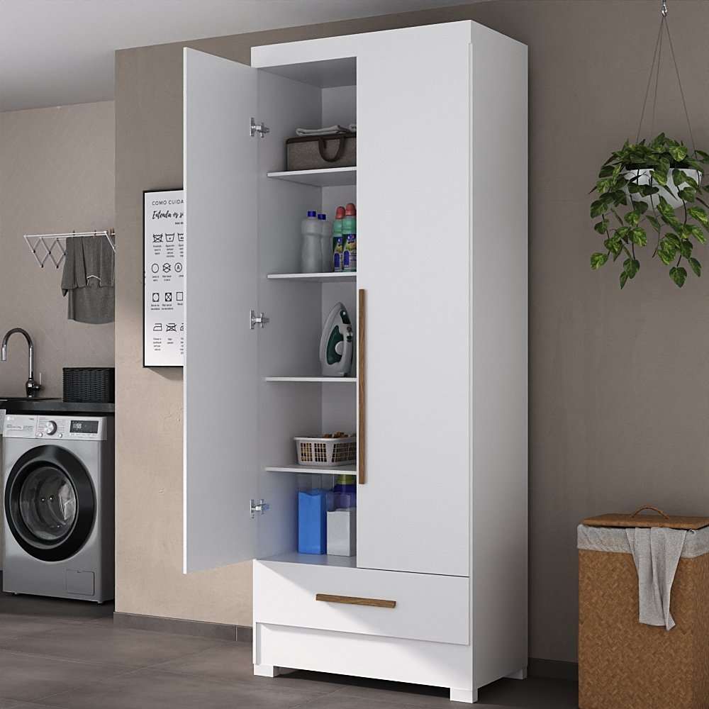 Armário Multiuso Abel 2 Portas 1 Gaveta - Moville | MadeiraMadeira