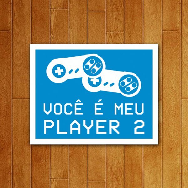 Placa Decorativa - Meu Player 2 | MadeiraMadeira